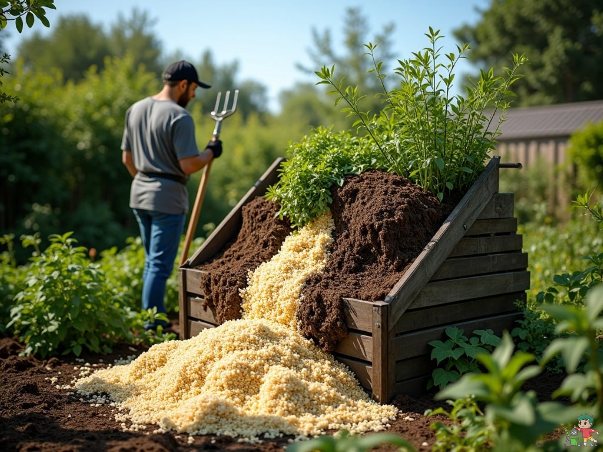 Riz dans le compost : bonne ou mauvaise idée